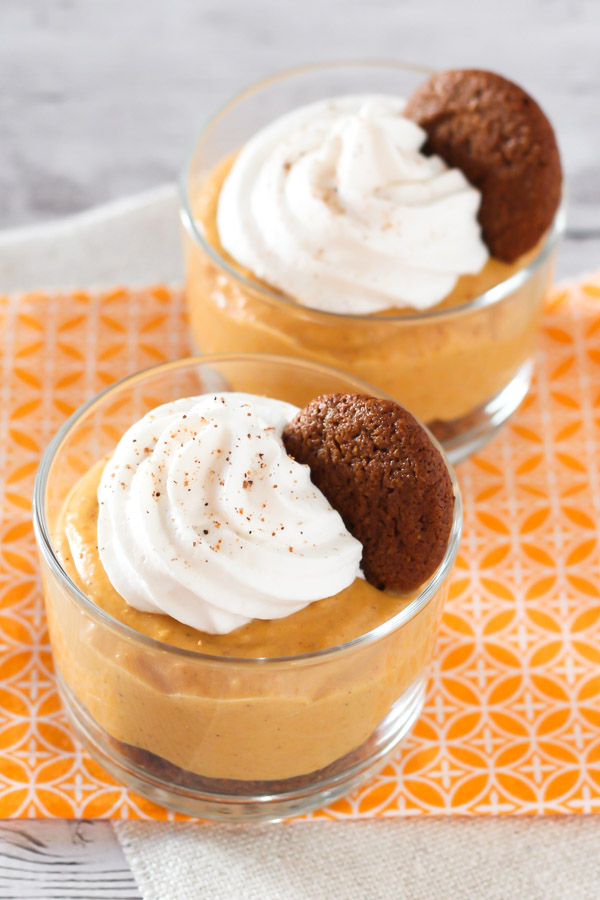 gluten free vegan pumpkin pie pudding - Sarah Bakes Gluten Free